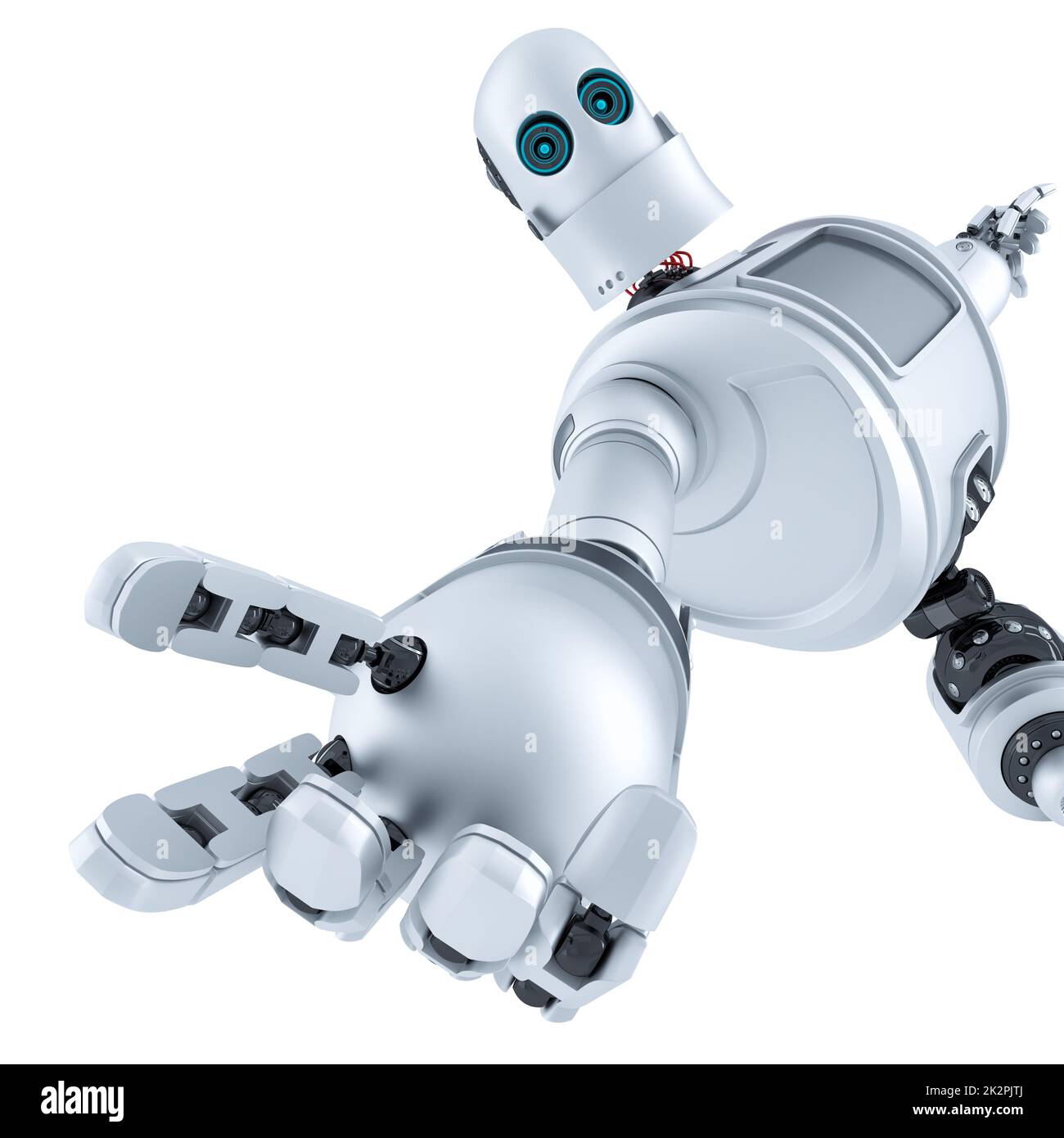 Helping hand. Technology concept. Isolated. Contains clipping path ...