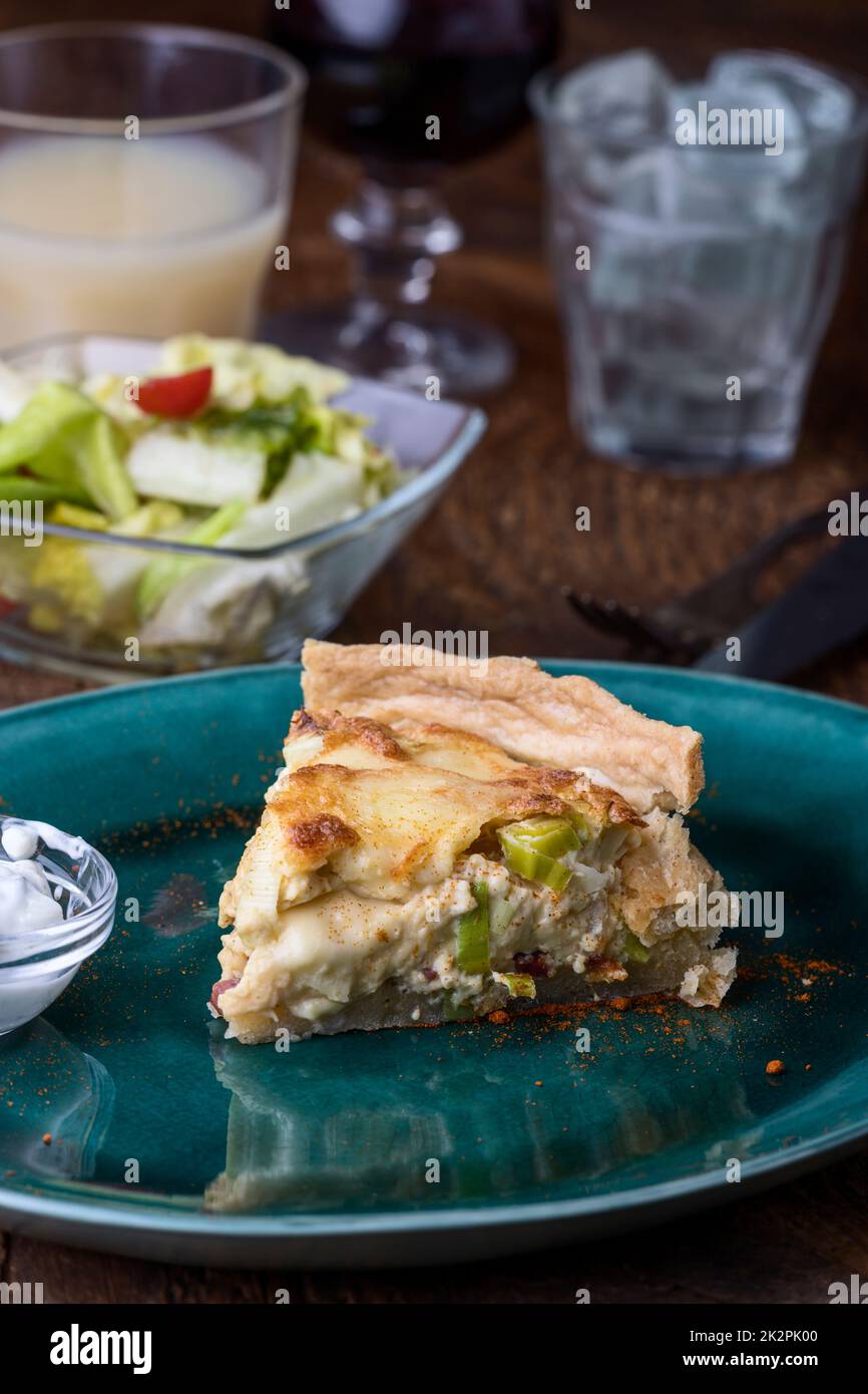 french quiche lorraine Stock Photo - Alamy