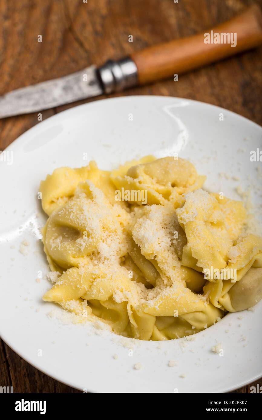 tortellini with cheese Stock Photo - Alamy