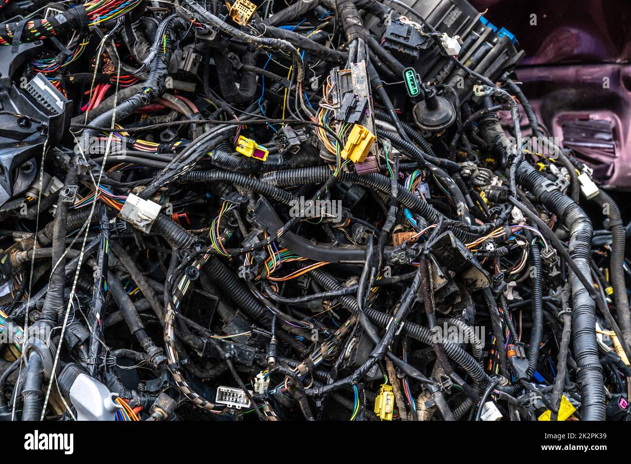 car parts at the scrap yard Stock Photo - Alamy