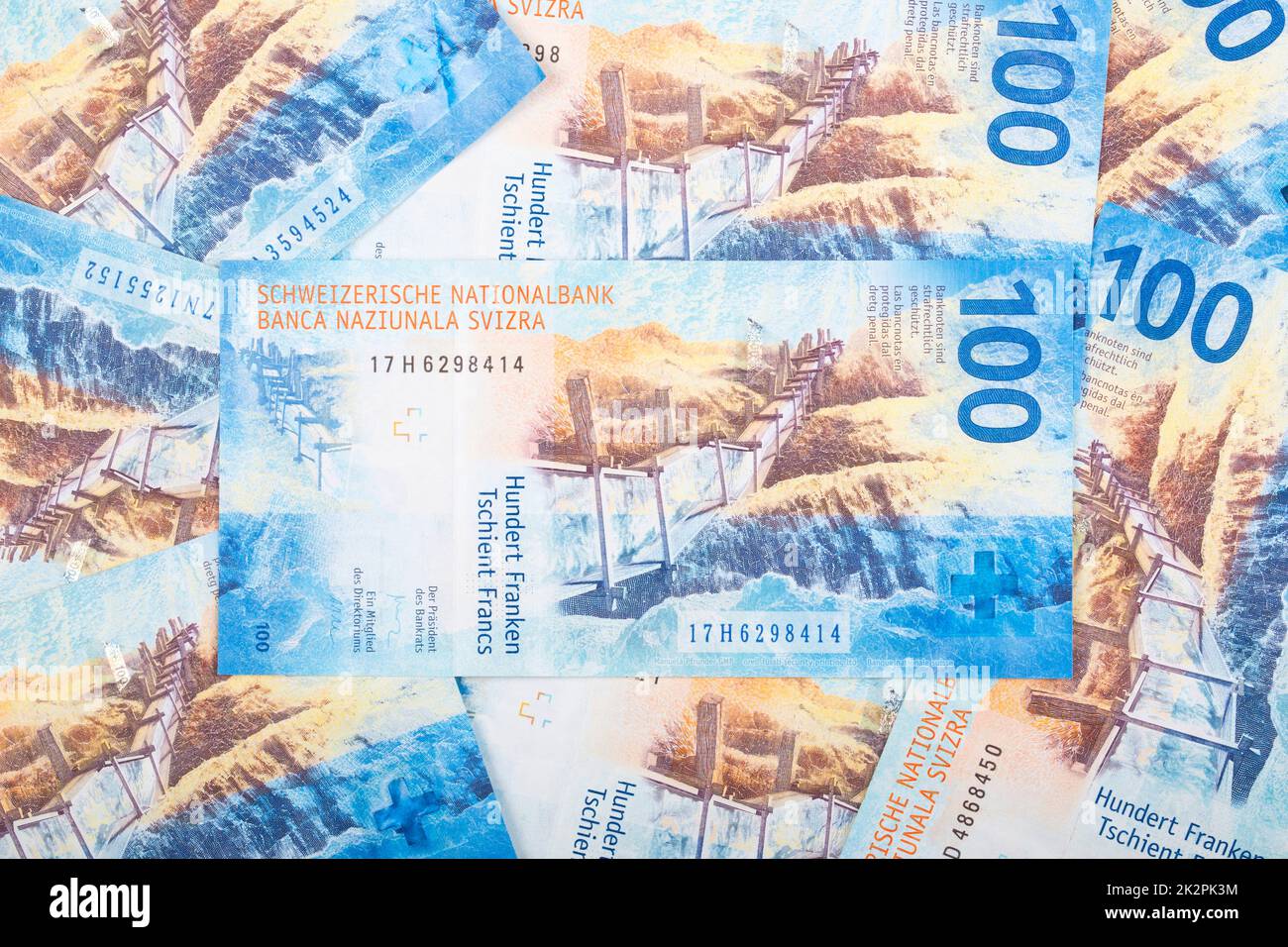 Swiss money - Francs - a business background Stock Photo - Alamy