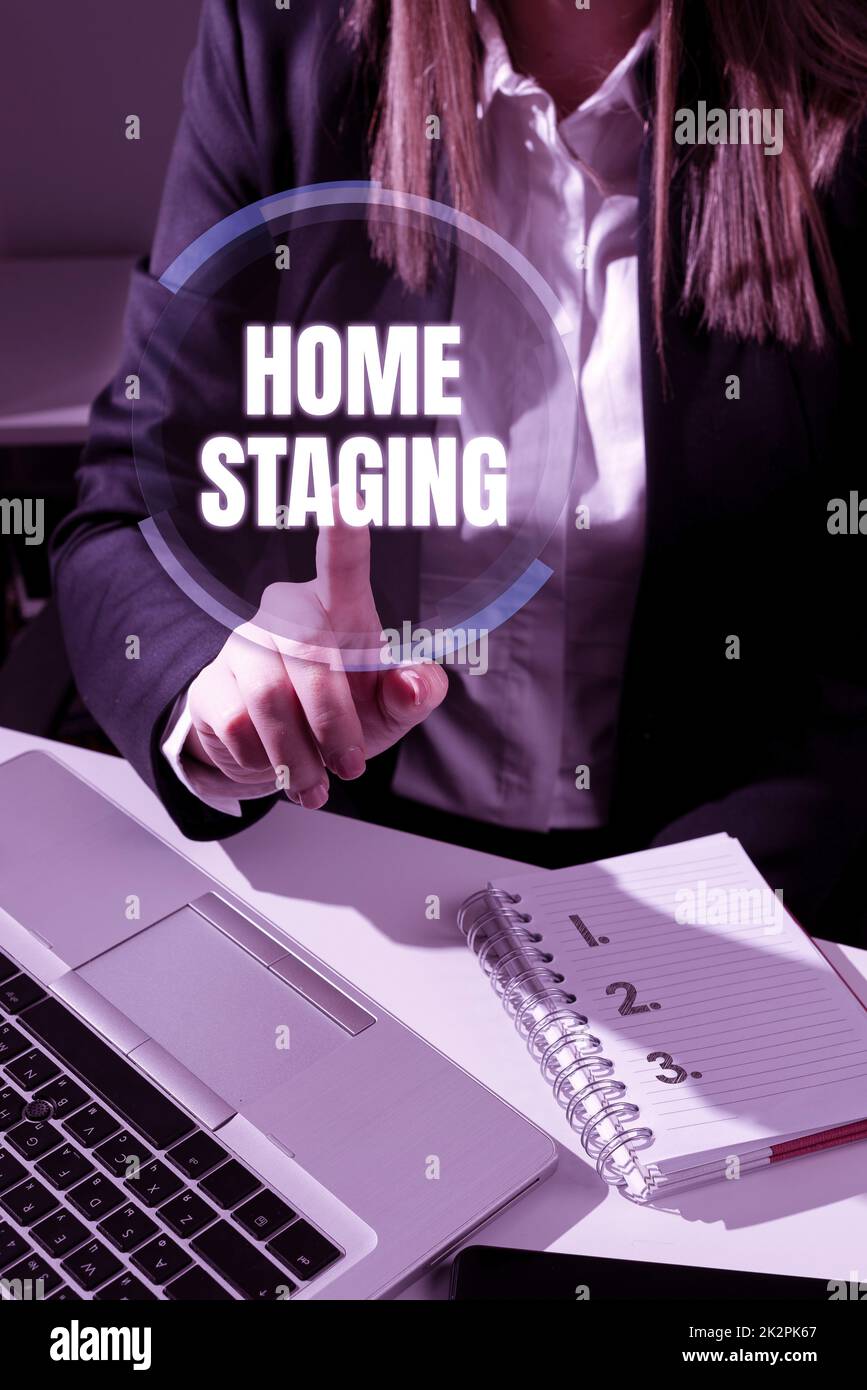 Text caption presenting Home Staging. Internet Concept Act of preparing ... Text caption presenting Home Staging. Internet Concept Act of preparing ...