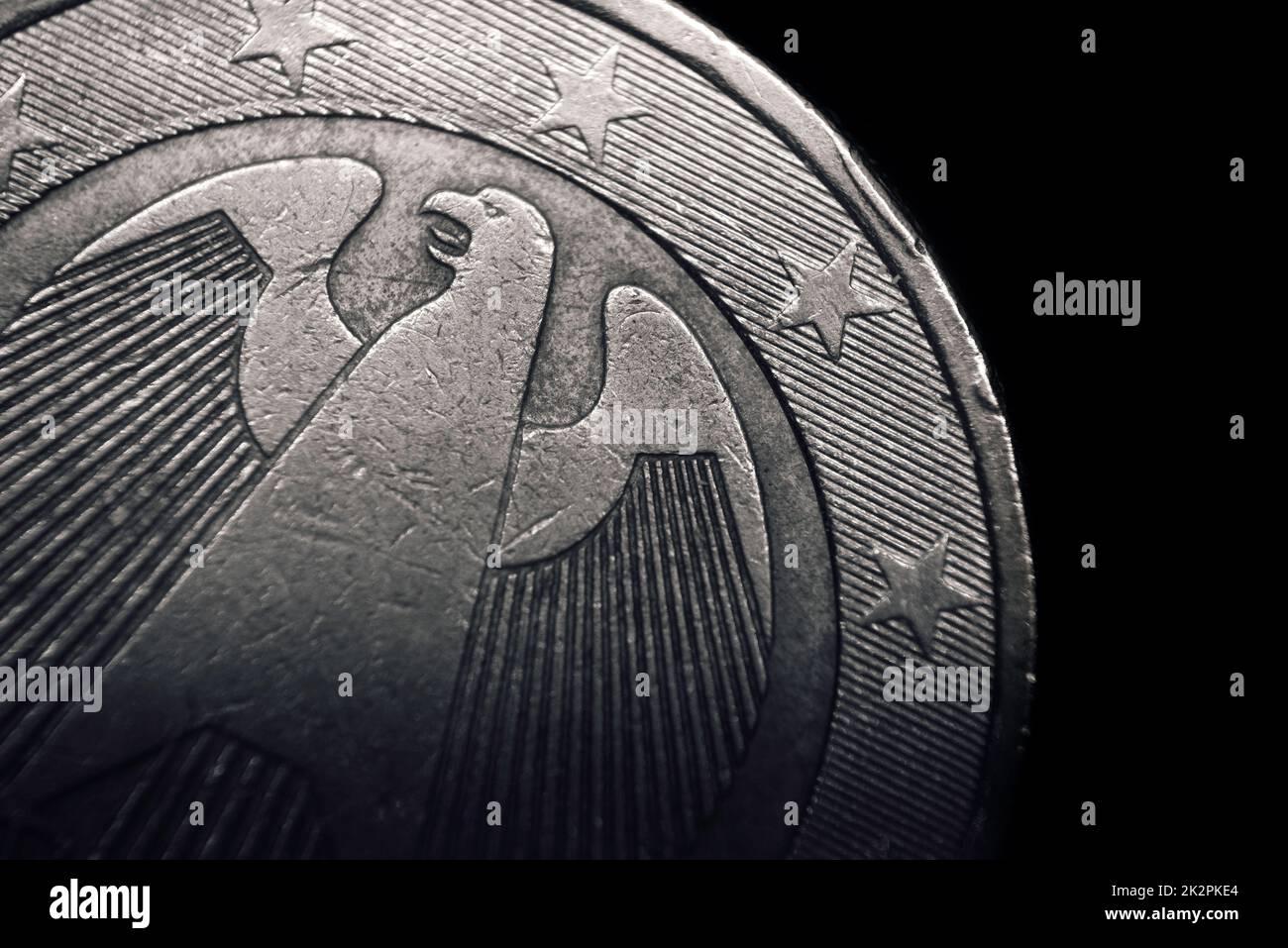 German euro coin. Business concept. Macro Stock Photo - Alamy