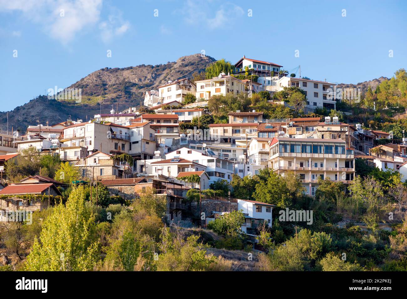 Village of Agros. Limassol District, Cyprus Stock Photo - Alamy