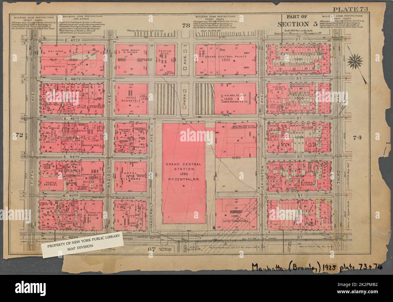 Cartographic, Maps. 1925. Lionel Pincus and Princess Firyal Map ...