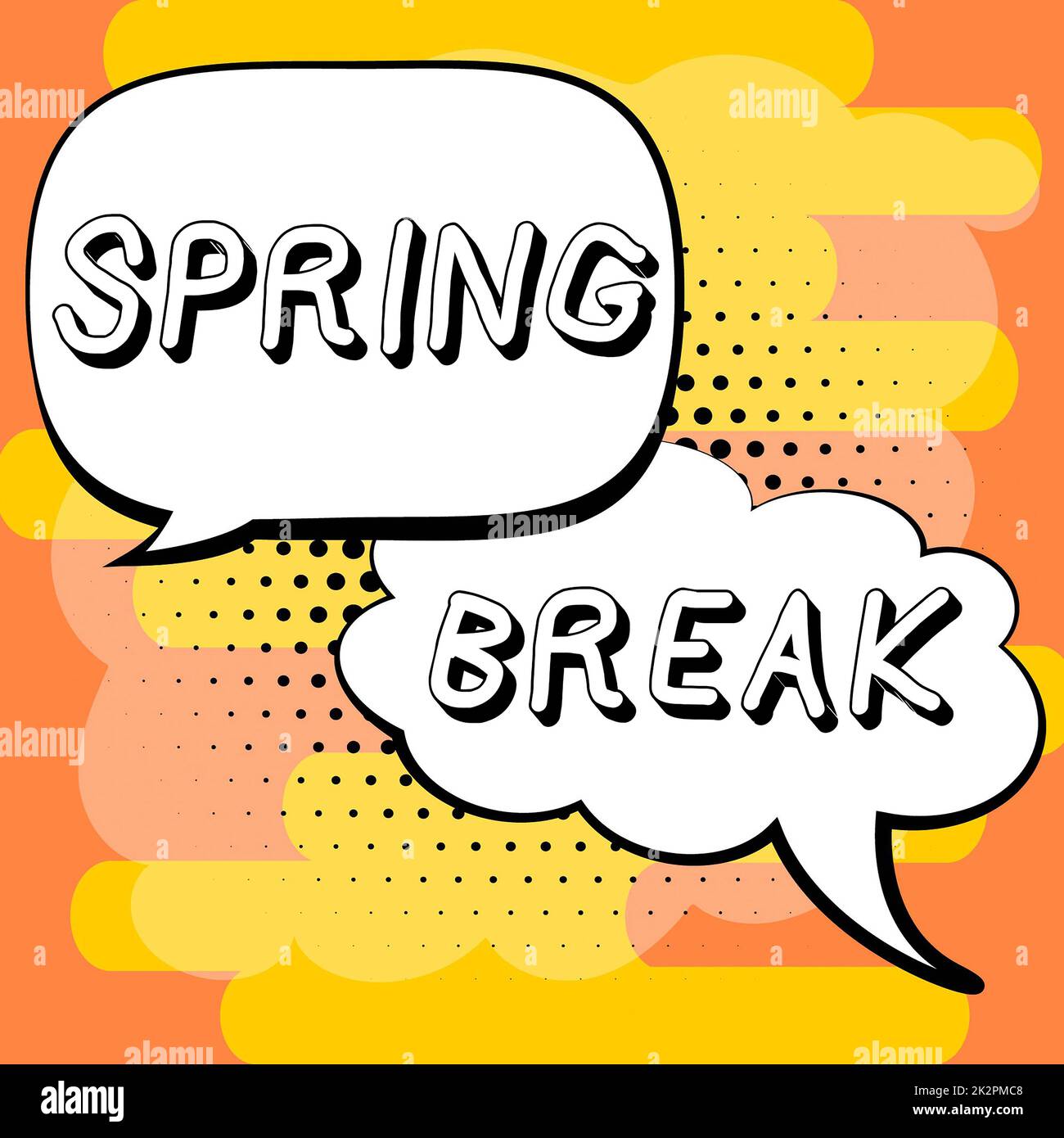 Inspiration showing sign Spring Break. Concept meaning Vacation period ...