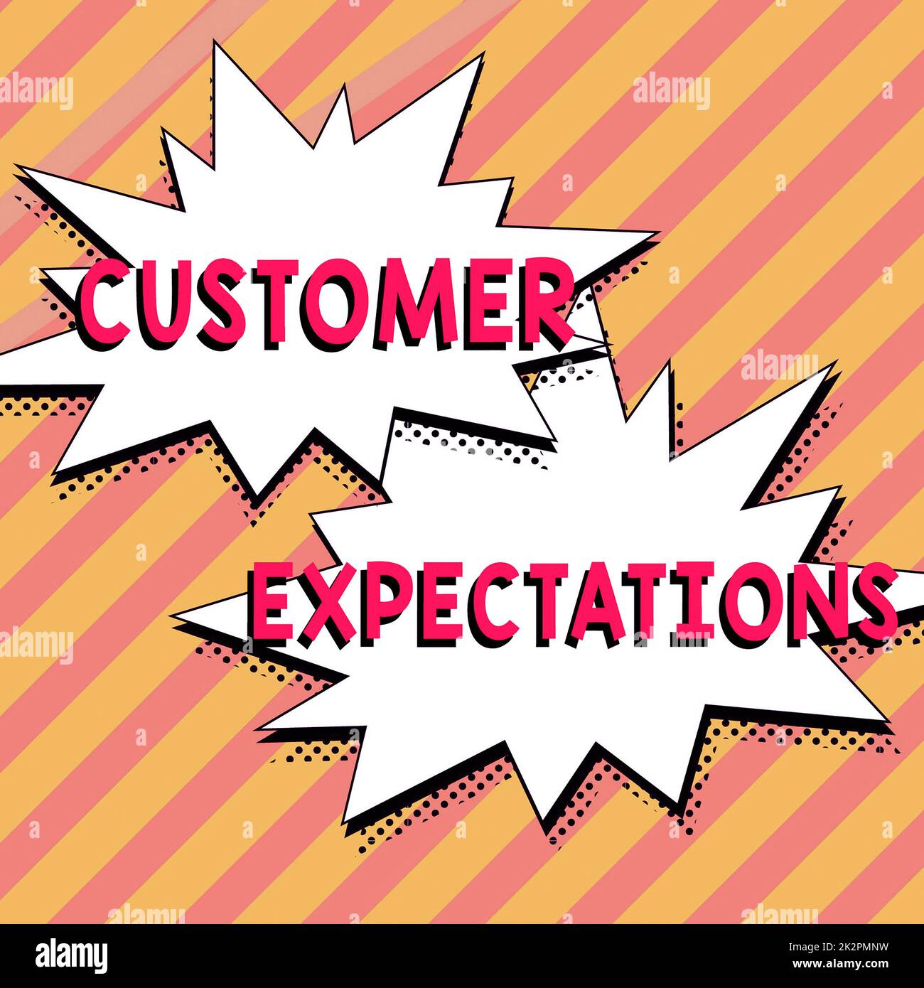 Writing Displaying Text Customer Expectations Business Concept