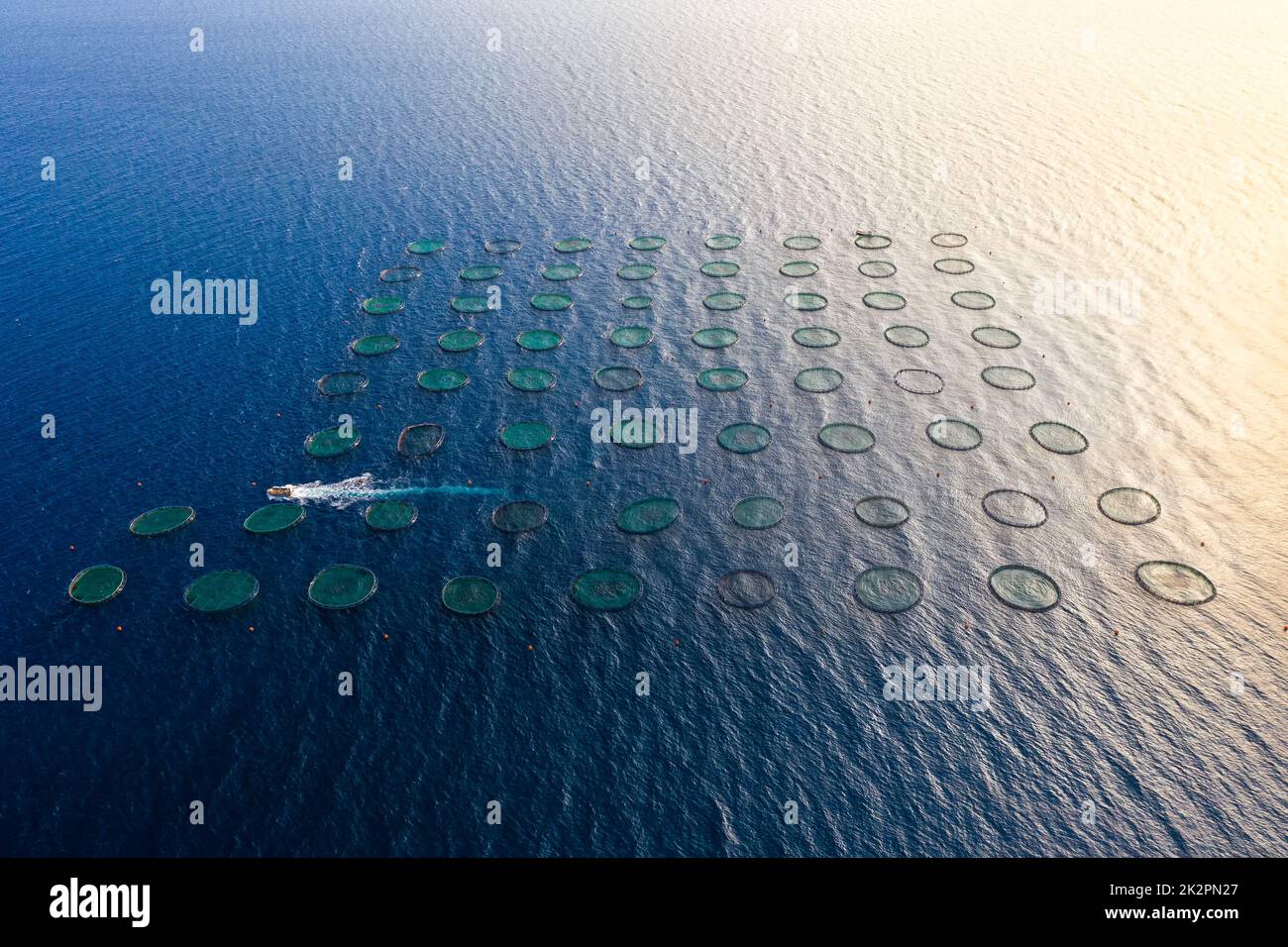 Aquaculture in mediterranean sea hi-res stock photography and images ...