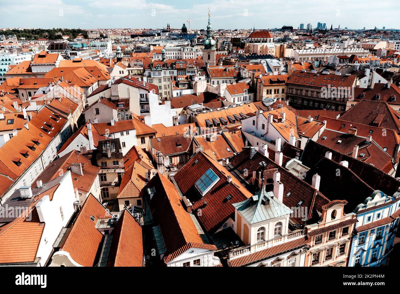 Prague roof rooftop hi-res stock photography and images - Alamy