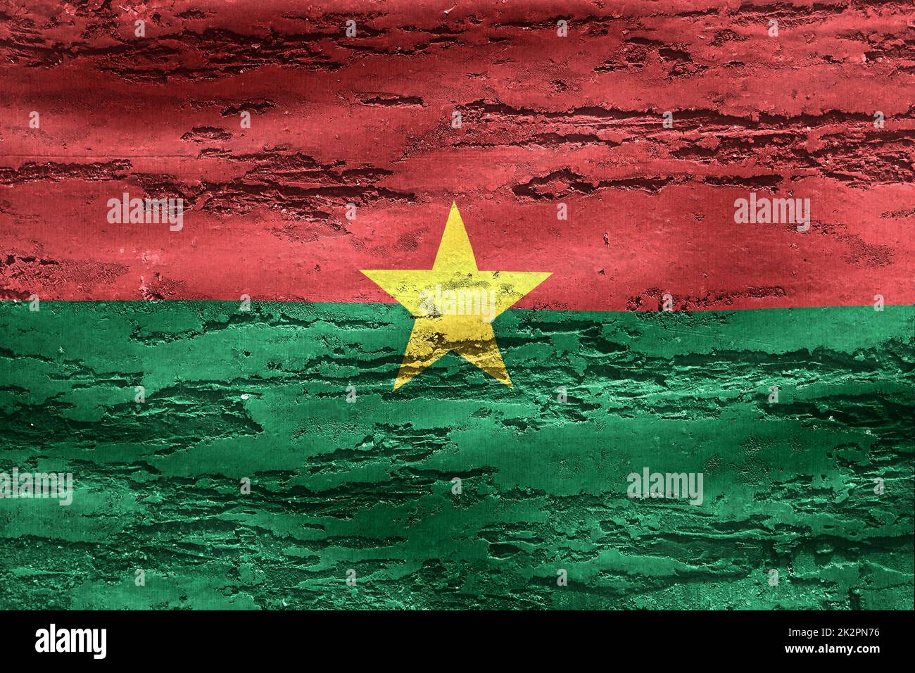 Burkina Faso flag - realistic waving fabric flag Stock Photo - Alamy