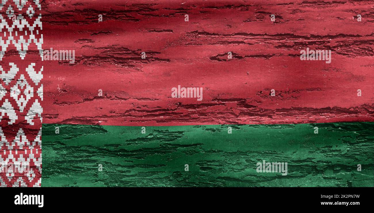 Belarus flag - realistic waving fabric flag Stock Photo - Alamy
