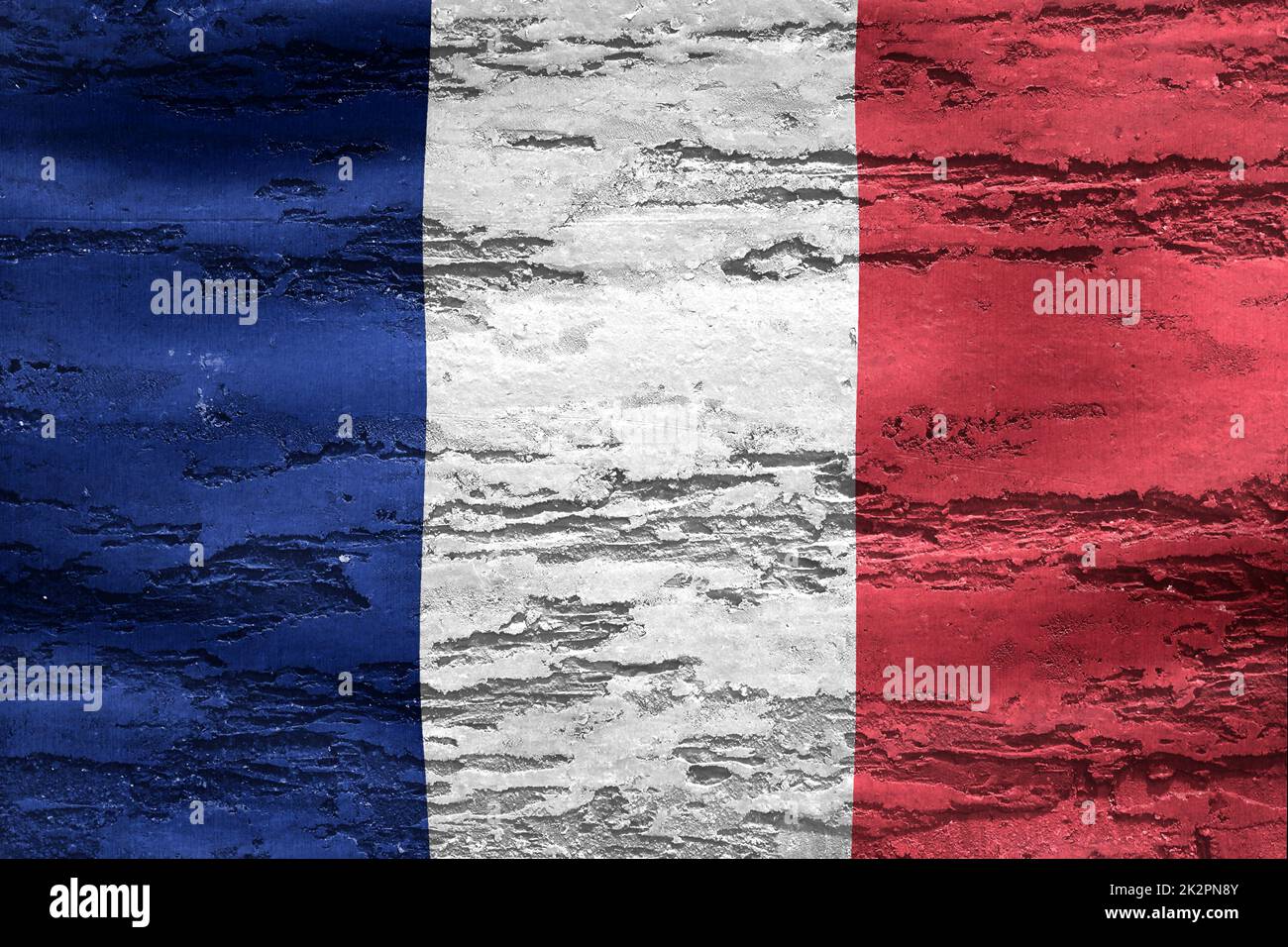 France flag - realistic waving fabric flag Stock Photo - Alamy