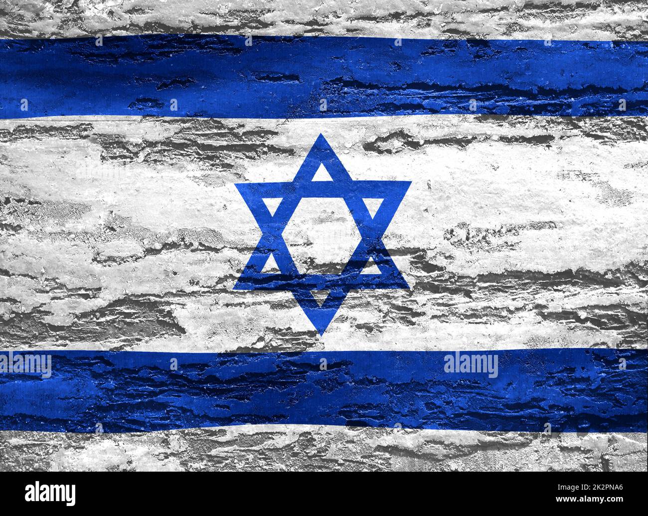 3D-Illustration of a Israel flag - realistic waving fabric flag Stock ...