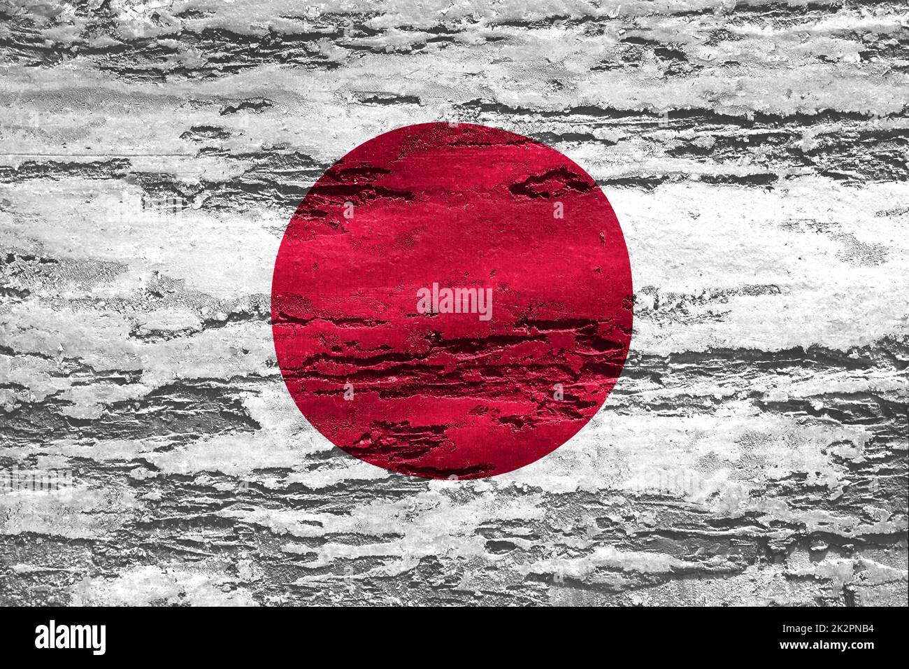 3D-Illustration of a Japan flag - realistic waving fabric flag Stock ...