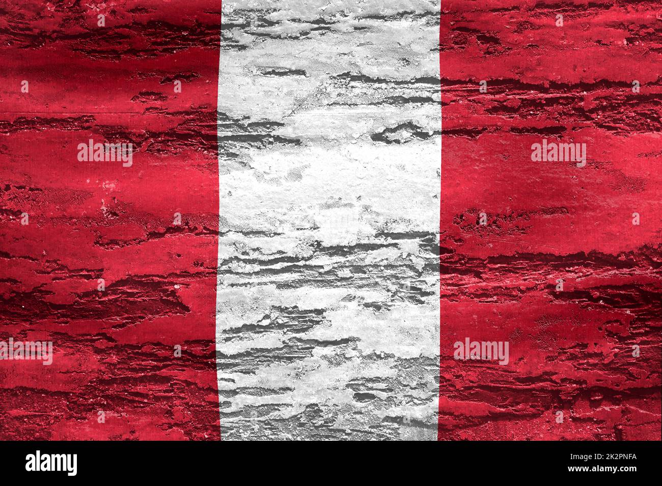 3D-Illustration of a Peru flag - realistic waving fabric flag Stock ...