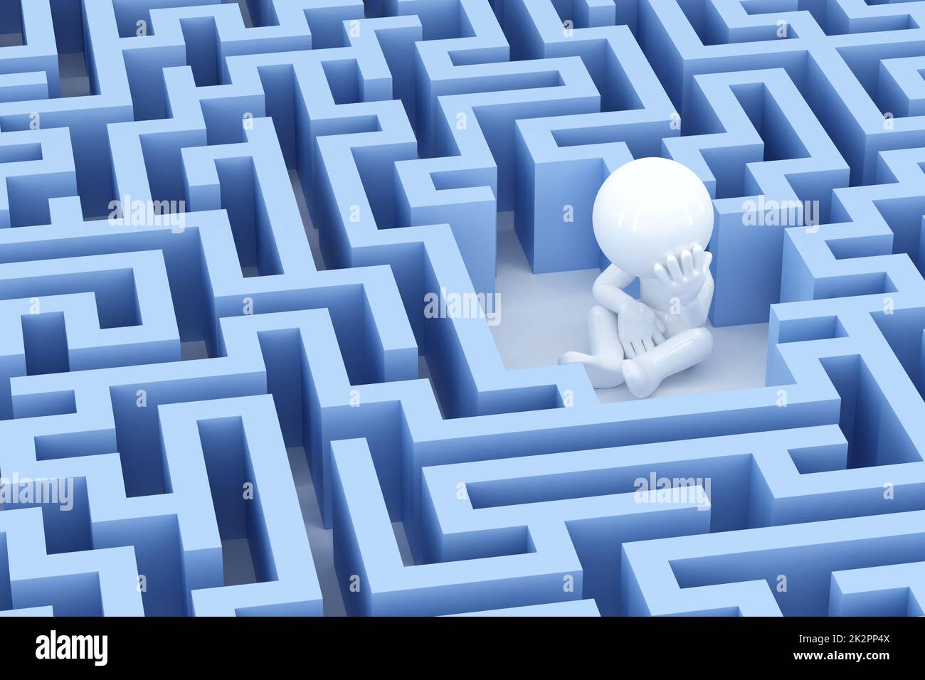 3d man lost hi-res stock photography and images - Alamy