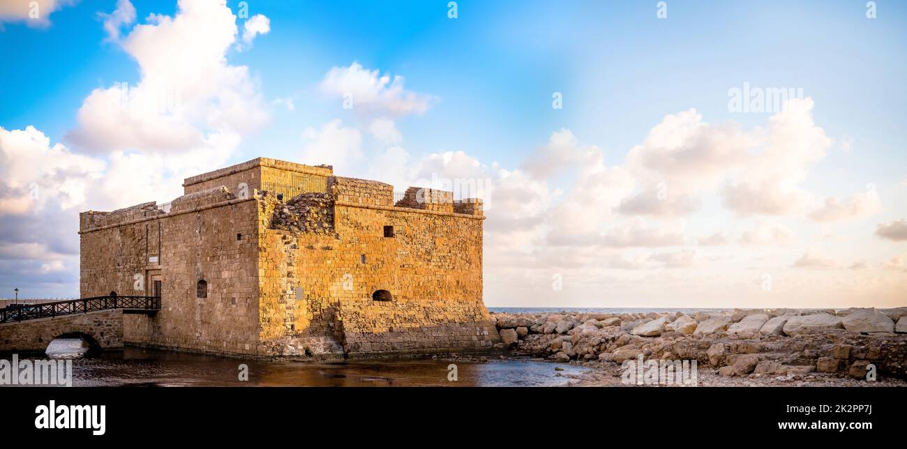 Medieval castle panorama. Cyprus Stock Photo - Alamy