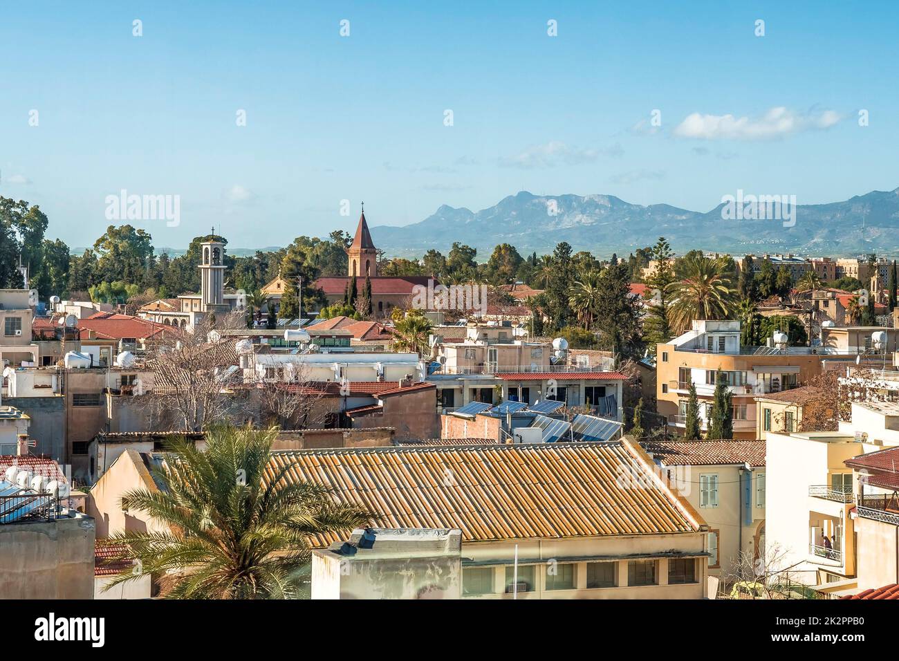 Holy Cross Catholic Church. Nicosia, Cyprus Stock Photo - Alamy
