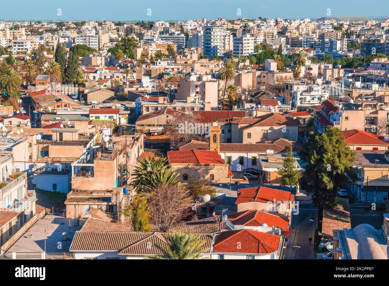 Aerial view of southern part of Nicosia. Cyprus Stock Photo - Alamy