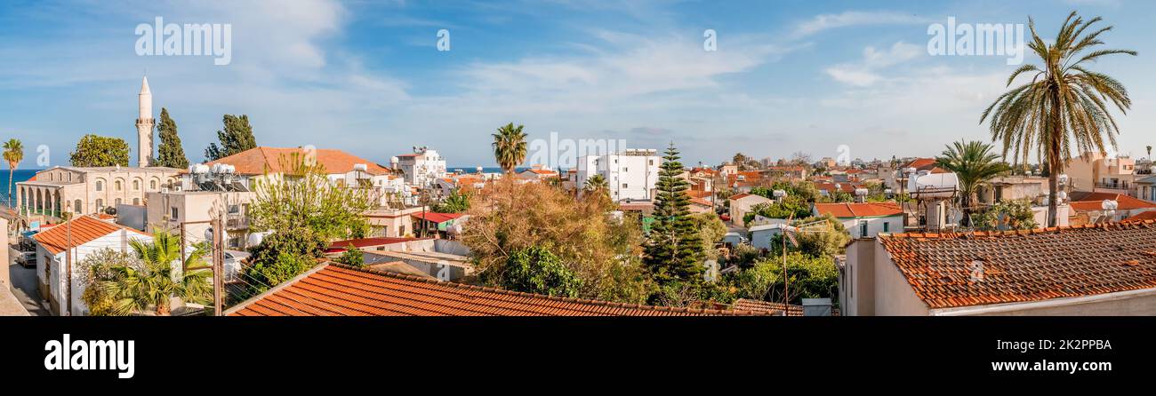 Larnaca. Cyprus. Panorama of old town Stock Photo - Alamy