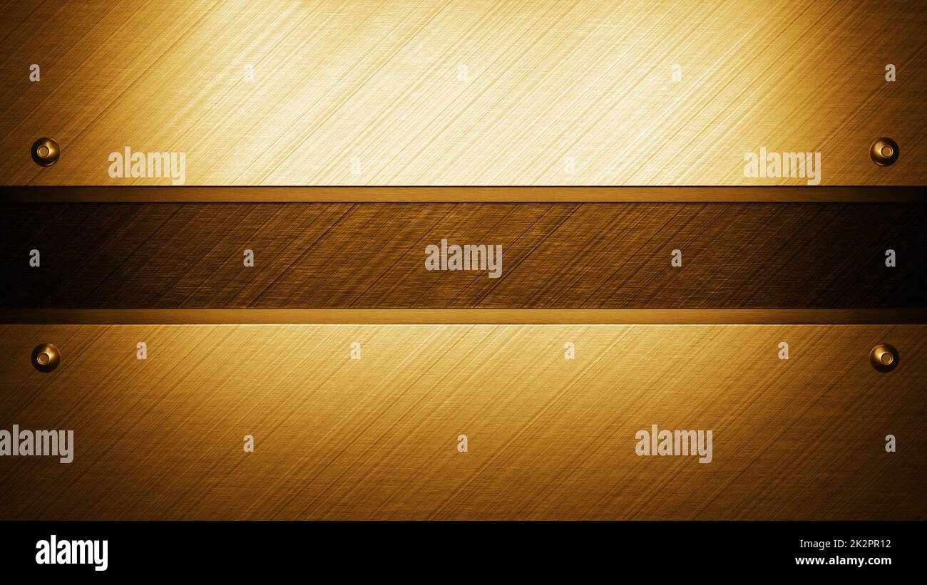 Gold metal background. Brushed metallic texture. 3d rendering Stock ...