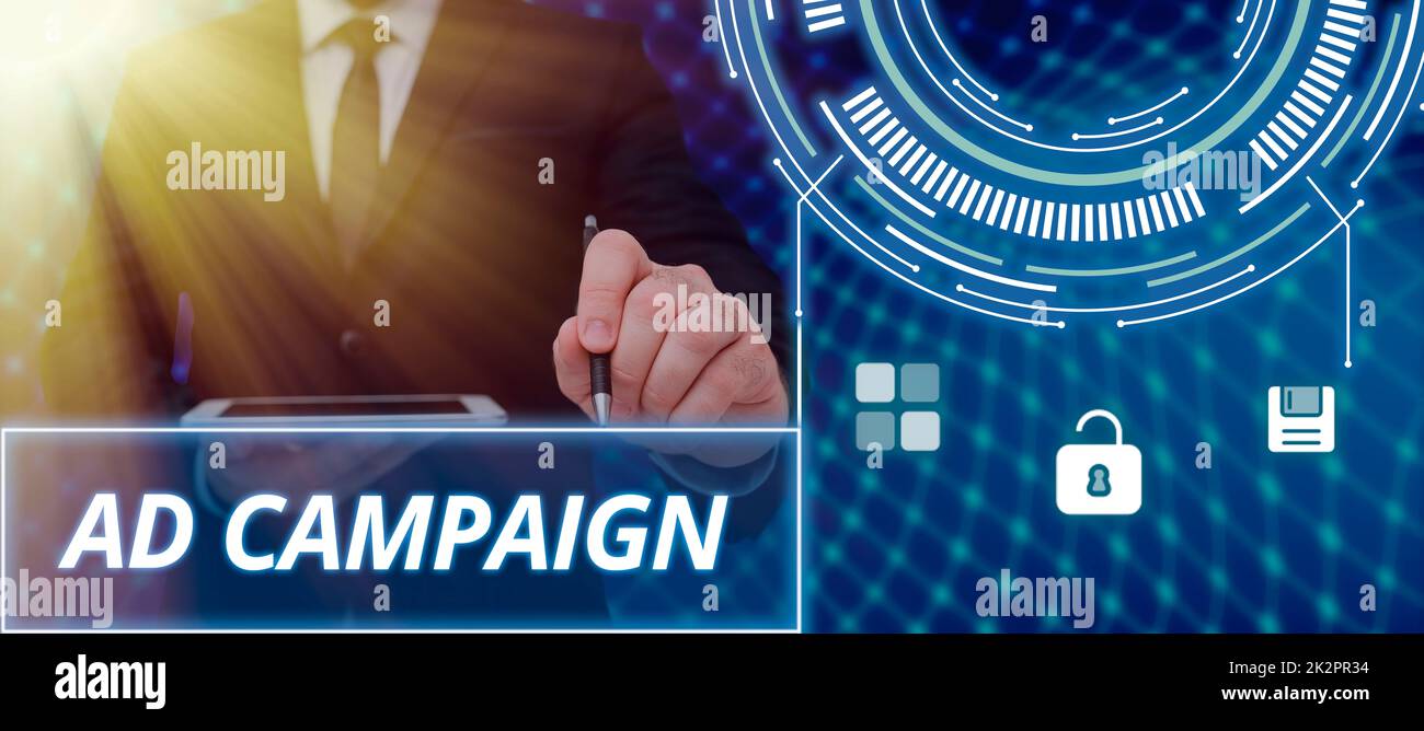 Conceptual display Ad Campaign. Business idea promotion of specific ...