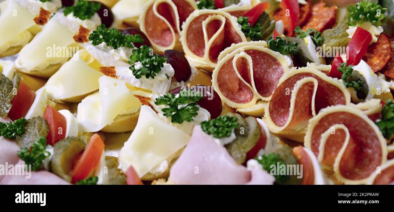 Food delicious canapes cucumber hi-res stock photography and images - Alamy