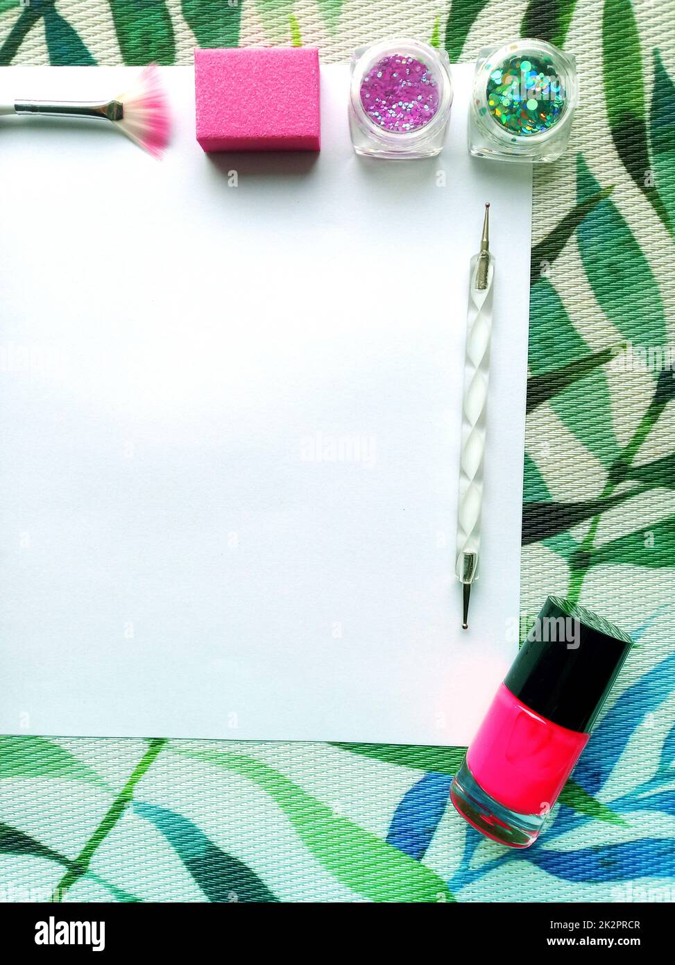 Set Of Various Manicure And Pedicure Tools And Accessories Stock Photo ...