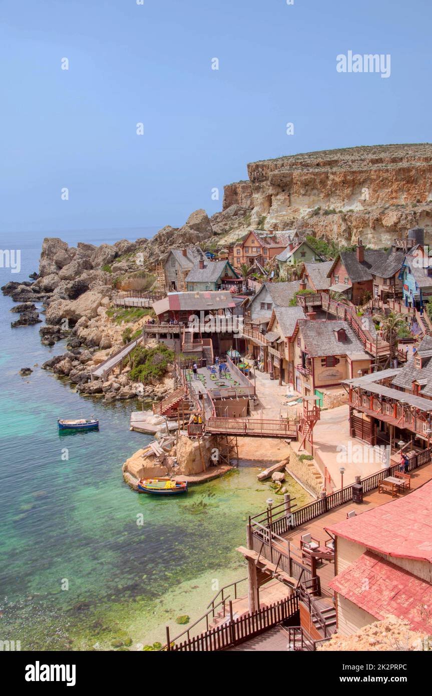 Popeye village park malta hi-res stock photography and images - Alamy