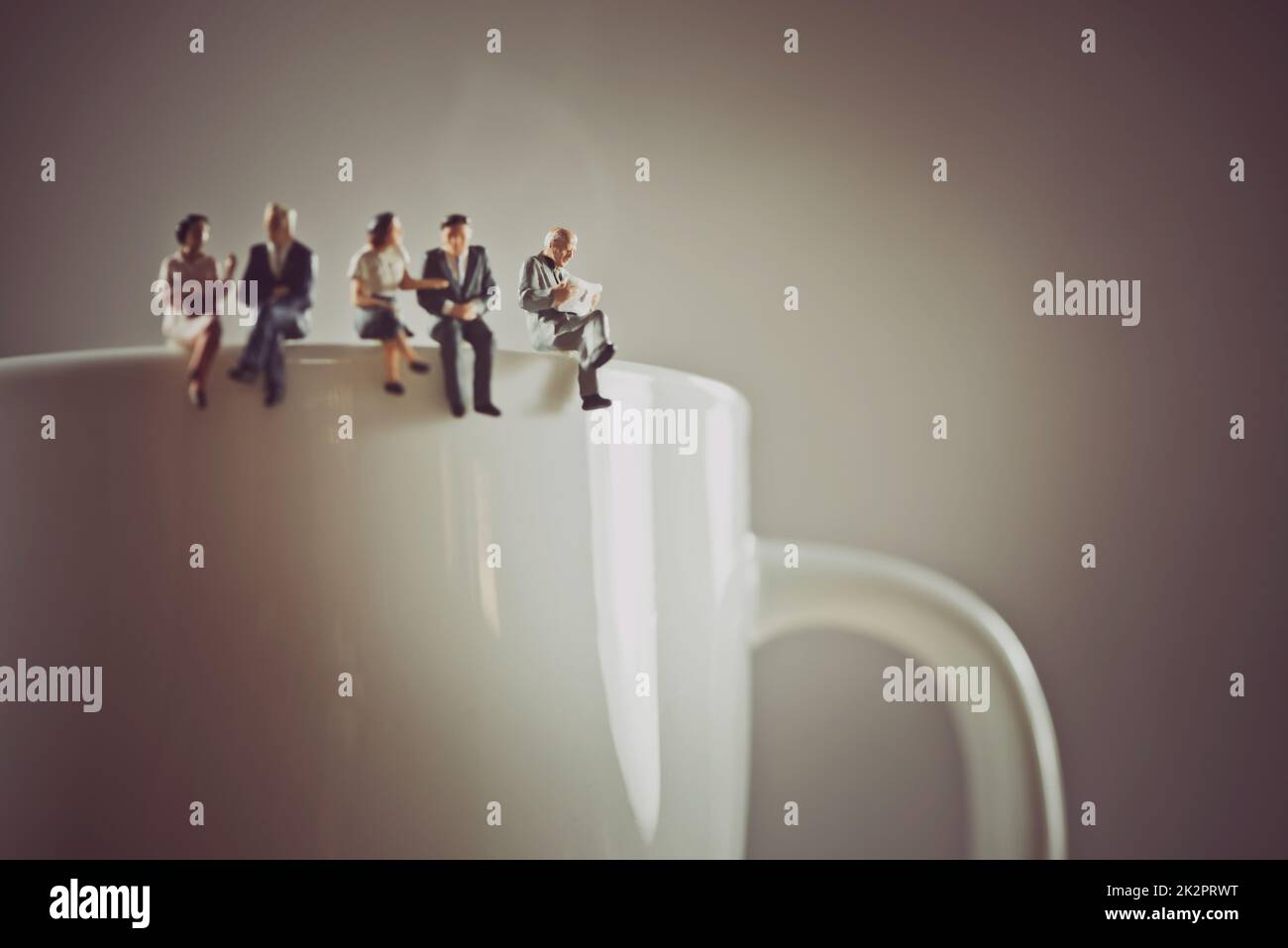 Office workers having a coffee break Stock Photo - Alamy