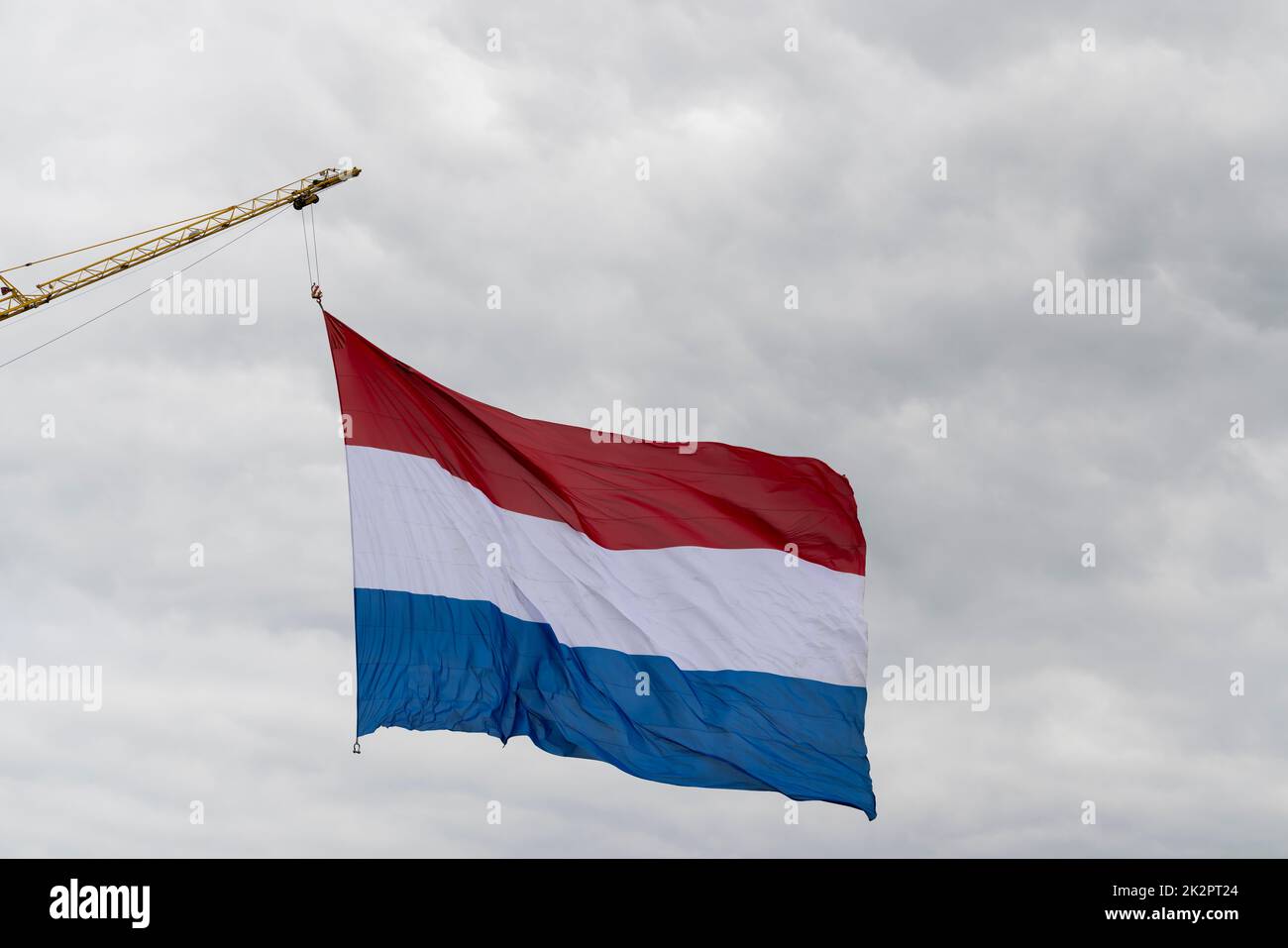 Flag hoisted hi-res stock photography and images - Alamy