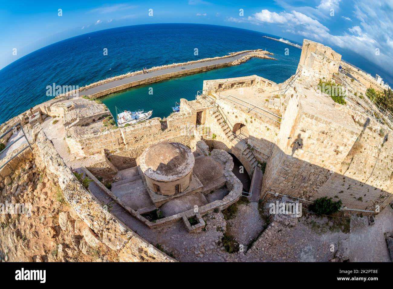 Dome of Saint George's Church at Kyrenia castle. Cyprus Stock Photo - Alamy