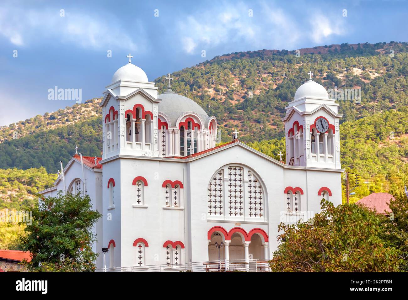 Church of Holy Cross in Pedoulas village. Nicosia District, Cyprus ...