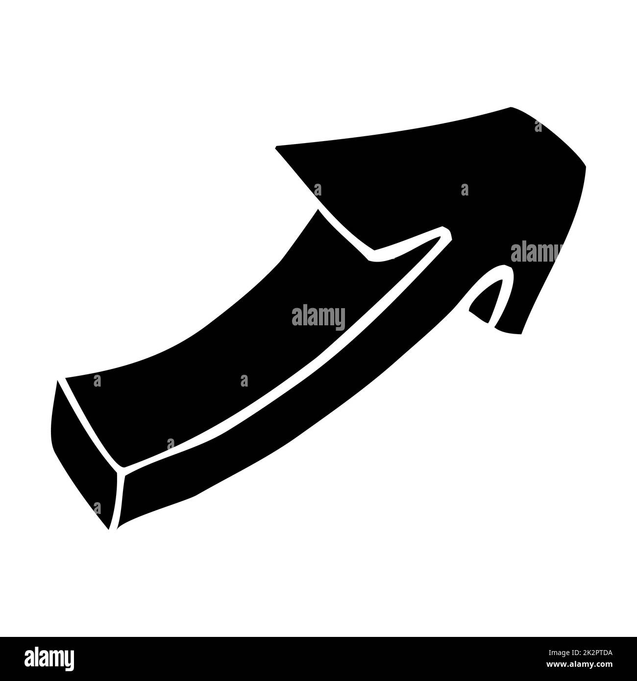 Doodle up arrow symbol hand drawn with thin line Stock Photo - Alamy