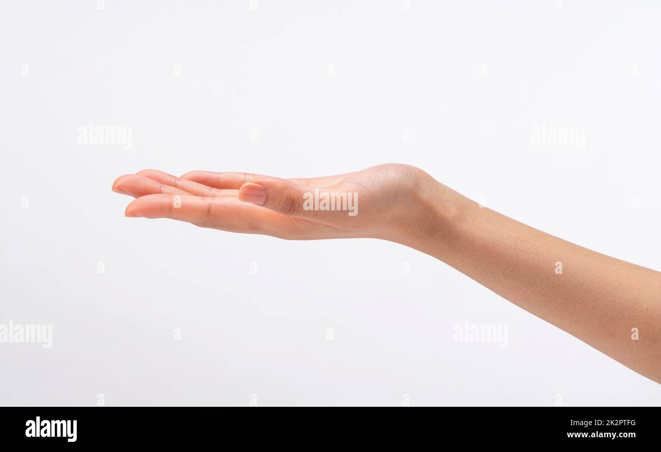 Female hand palm hi-res stock photography and images - Alamy