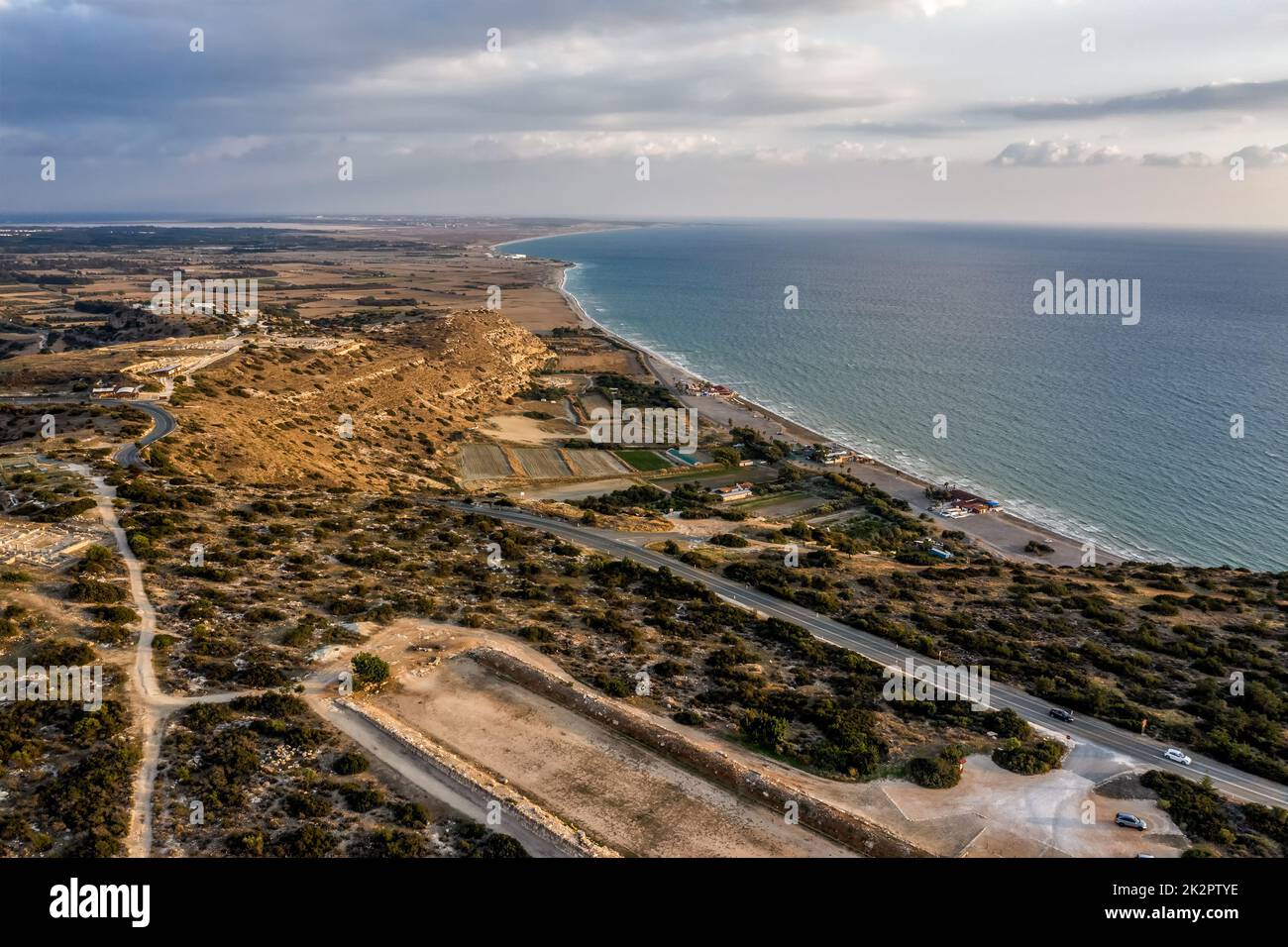 View of The stadium of Kourion and surroundings. Episkopi, Limassol ...