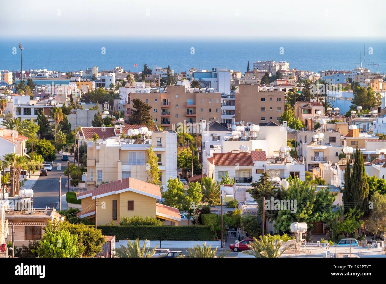 Paphos rooftop cityscape, Cyprus Stock Photo - Alamy