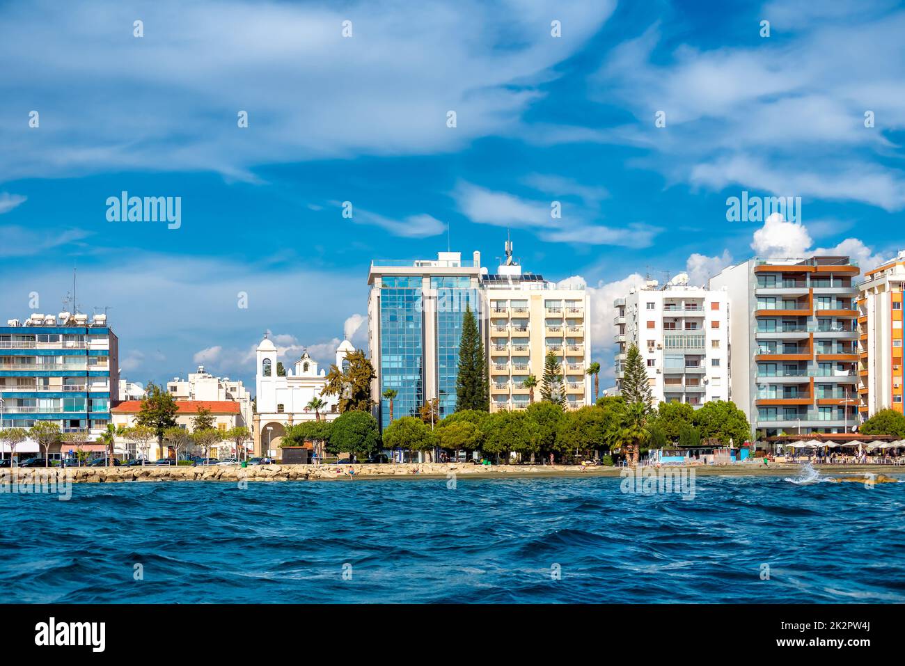 Coastal residential buildings. Limassol, Cyprus Stock Photo - Alamy