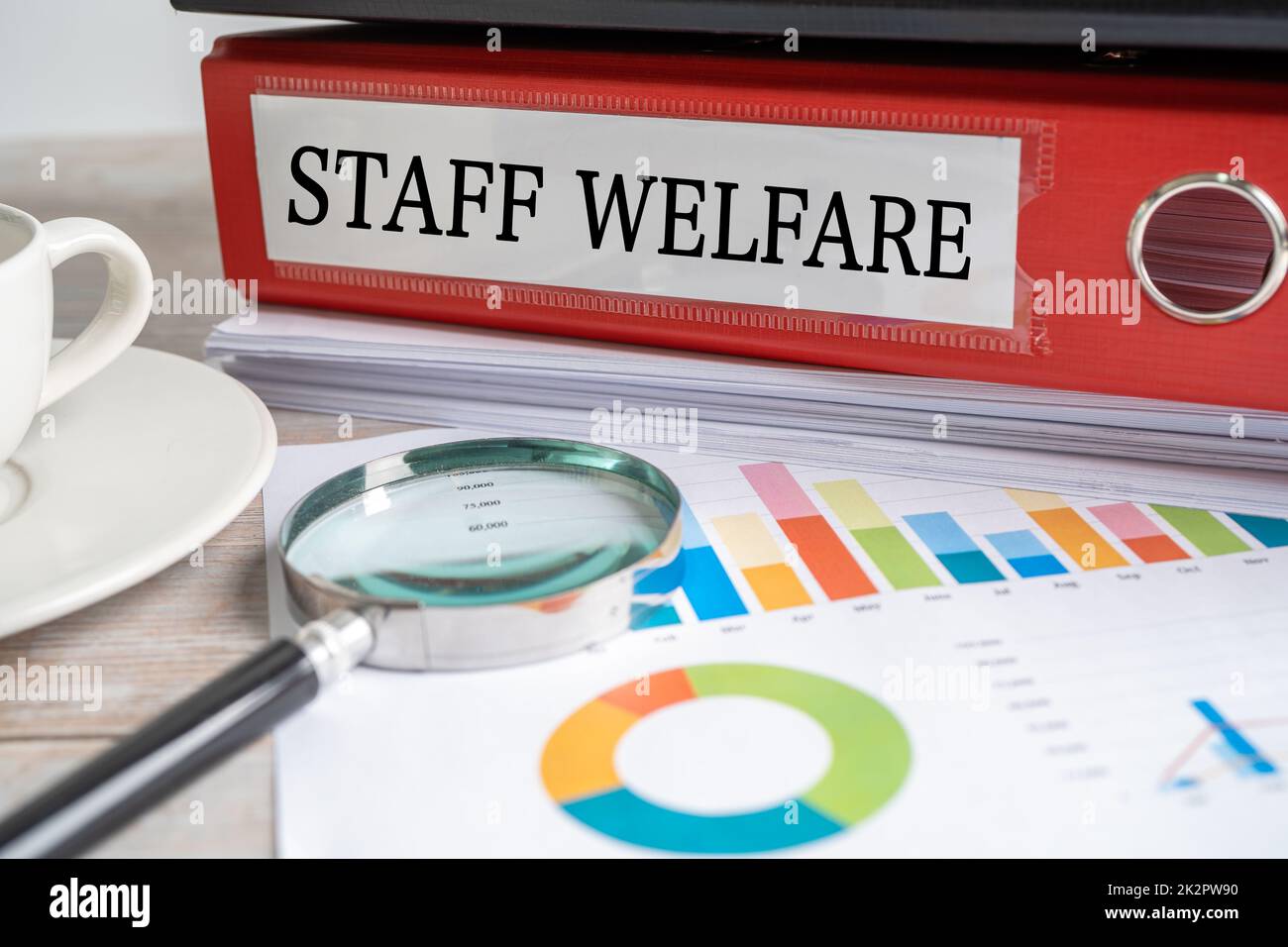 Staff Welfare, Binder data finance report business with graph analysis ...