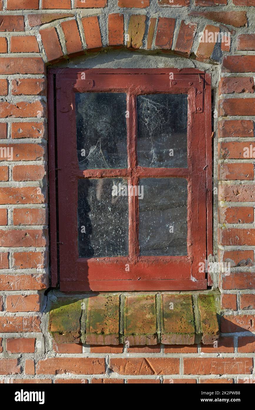 Just a touch of rustic charm. A close-up image of a rustic window frame ...