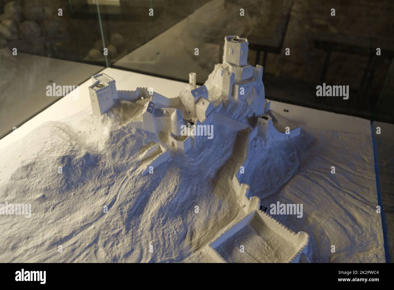 The Devin Castle small white layout in the museum Stock Photo - Alamy