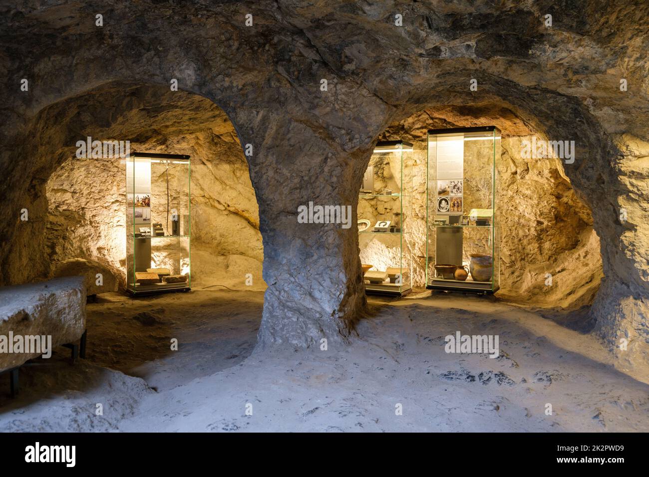 The Devin Castle old museum in a cave Stock Photo - Alamy