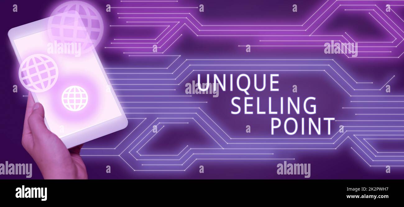 Handwriting text Unique Selling Point. Business showcase Differentiate ...