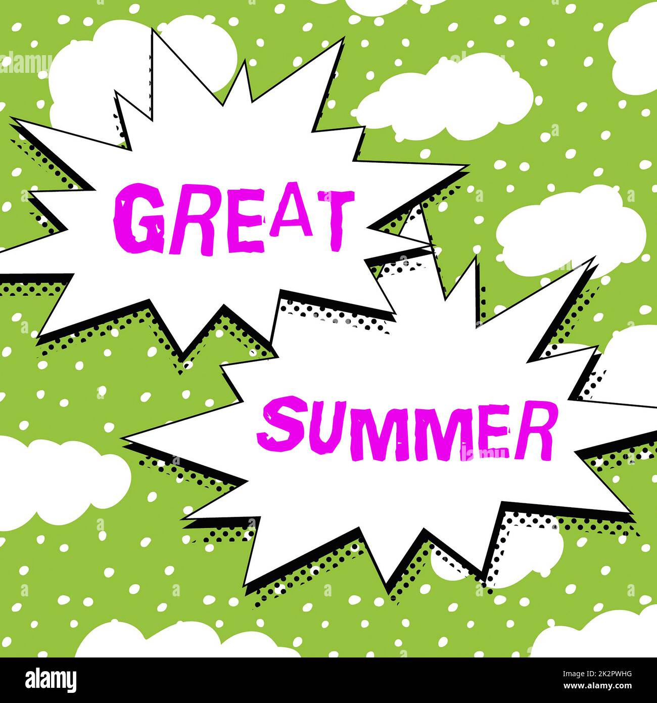 Text caption presenting Great Summer. Business idea Having Fun Good ...