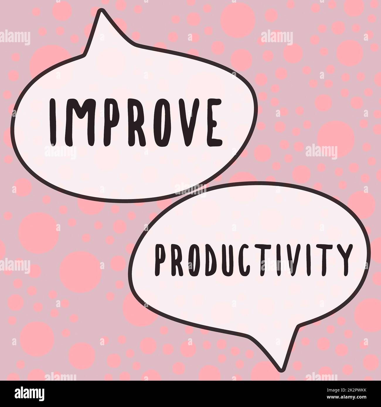 Writing displaying text Improve Productivity. Business showcase Enhance ...