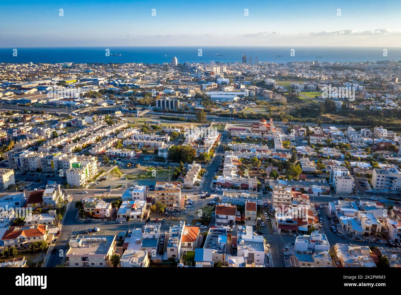 Aerial view of Limassol cityscape. Cyprus Stock Photo - Alamy