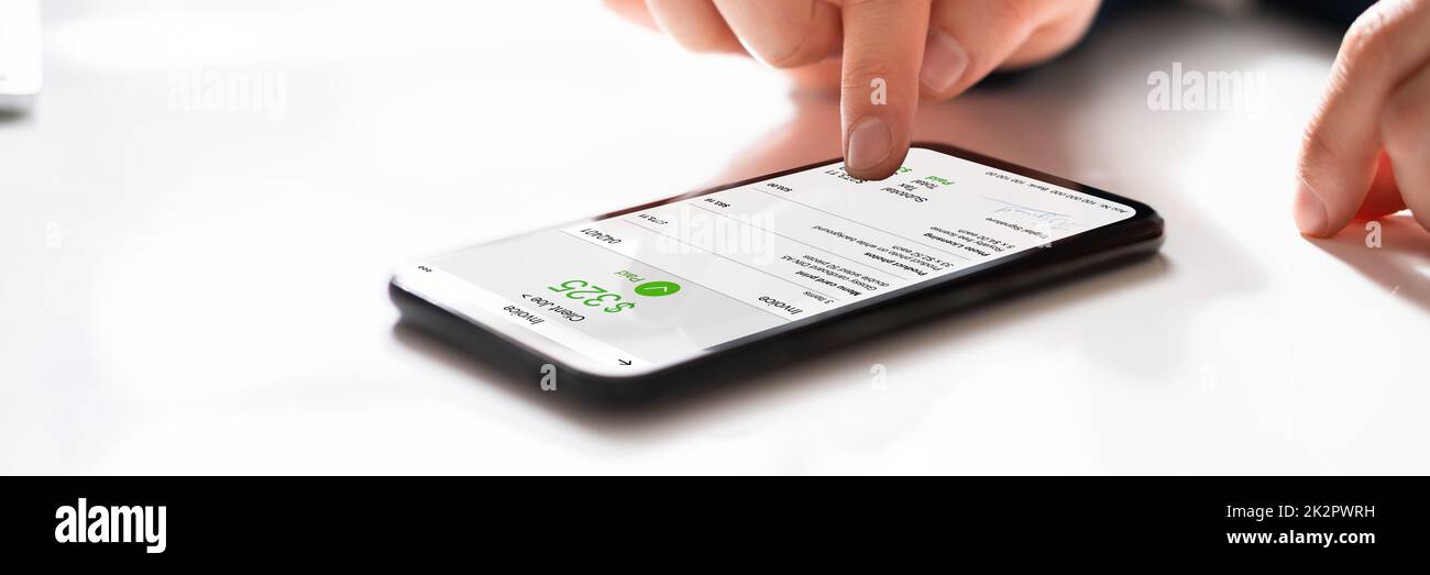 Digital payment receipt hi-res stock photography and images - Alamy