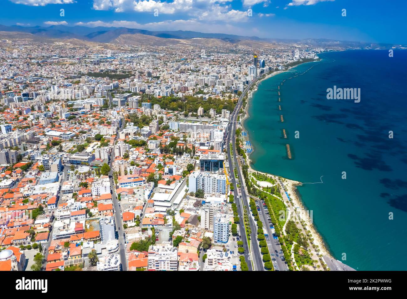 View of Limassol, Cyprus from above Stock Photo - Alamy