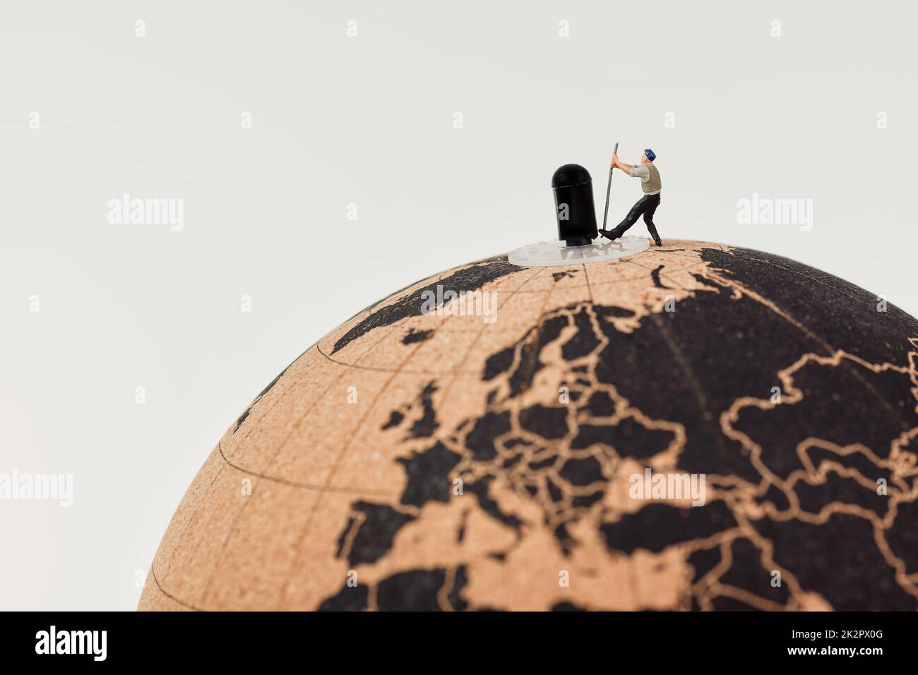 Moving the globe hi-res stock photography and images - Alamy
