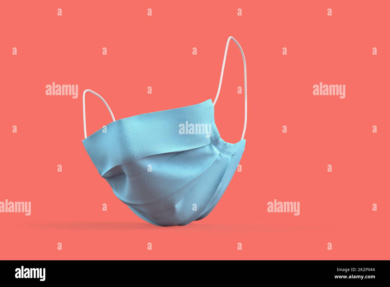 Medical face mask on pink background. 3D illustration Stock Photo - Alamy